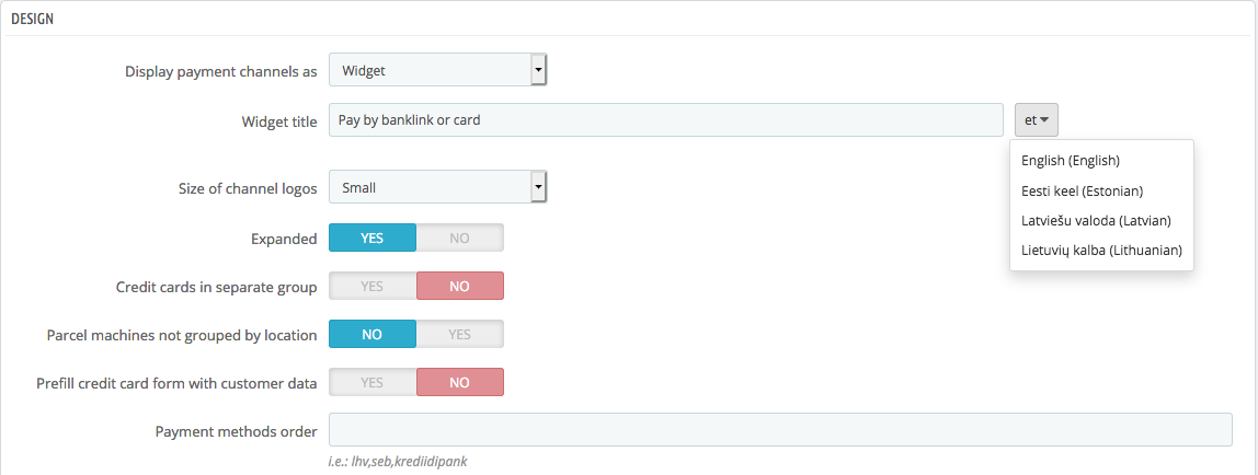 MakeCommerce module for PrestaShop - MakeCommerce
