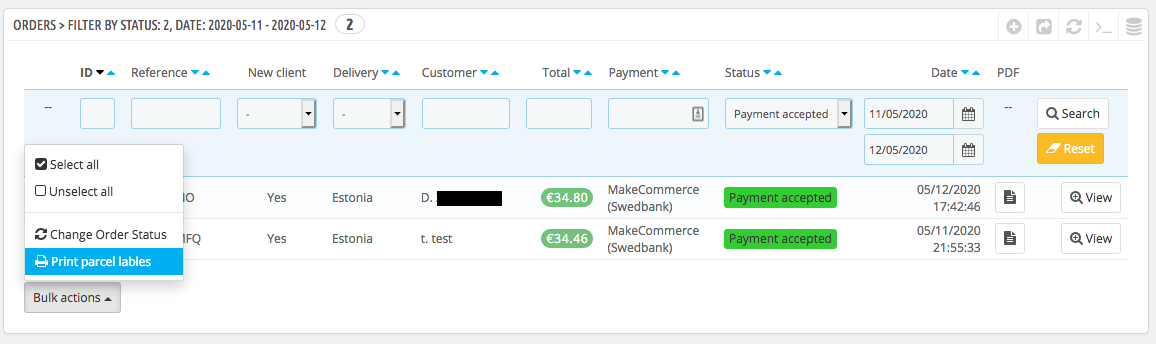 MakeCommerce module for PrestaShop - MakeCommerce