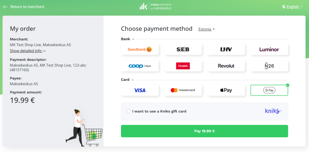 Google Pay integration guide - MakeCommerce